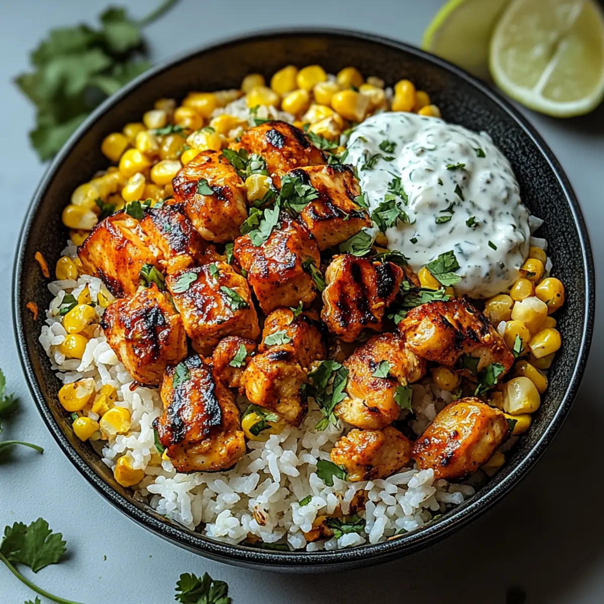 Ultimate Street Corn Chicken Rice Bowl - A Delicious Weeknight Meal